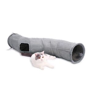 pawz road cat tunnel collapsible s shape cat play tube 10.5 inches in diameter