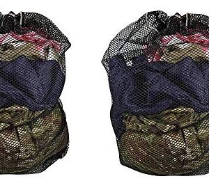 2 Pack Multi Purpose Mesh Laundry Bag Black Multi Purpose