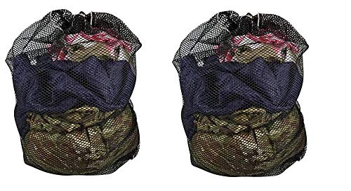 2 Pack Multi Purpose Mesh Laundry Bag Black Multi Purpose