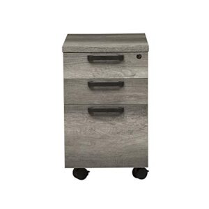 Liberty Furniture Industries Tanners Creek 2 Piece Desk Set, W51 x D24 x H30, Medium Gray