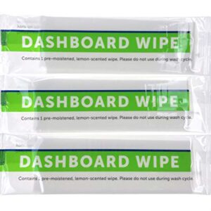 UTowels Individually Sealed Large Dashboard Wipes Perfect for Cleaning Leather, Glass, Dust Off Dashboards and Steering Wheels (100)