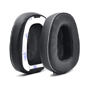 defean 1 pairs black ear pads ear cushion cover with tape compatible with skullcandy crusher over ear wired built-in amplifier and mic headphone