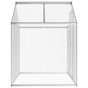 Festnight Outdoor Aluminum Bird Cage Large Parrot Cockatiel Macare Finch Walk in Aviary Heavy Duty Wire Mesh Flight Protect 70.1 x 48 x 76.4 Inches (L x W x H)