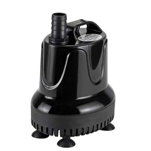 hygger 215 gph quick water change aquarium pump submersible fountain water pump fish tank pond drain transfer pump with 2 adaptors black