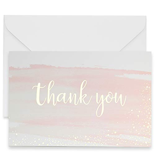 ANEWNICE Thank You Cards Bulk - 48 Elegant Gold