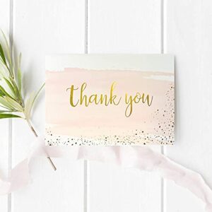 ANEWNICE Thank You Cards Bulk - 48 Elegant Gold