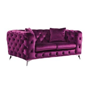 acme atronia loveseat - - purple fabric