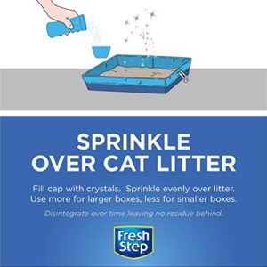 Fresh Step Cat Litter Crystals In Fresh Scent | Cat Litter Box Deodorizer | Combats Cat Odors and Neutralizes Smells to Keep Your Home Clean, 15 Ounces - 3 Pack