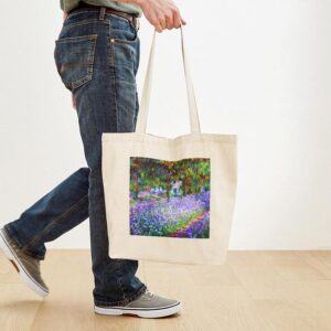 CafePress Monet Tote Bag Natural Canvas Tote Bag, Reusable Shopping Bag