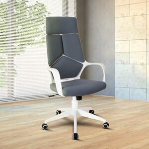 Techni Mobili Executive Modern Studio Office Chair, Regular, Grey