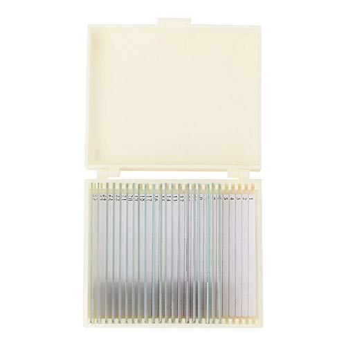 20 Slides Of Biology And Pathology Prepared Microbiological Bacterial Specimens Microscope Slide Set with Plastic Box