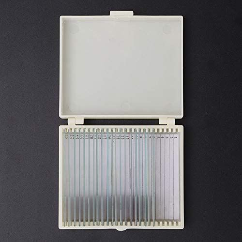 20 Slides Of Biology And Pathology Prepared Microbiological Bacterial Specimens Microscope Slide Set with Plastic Box