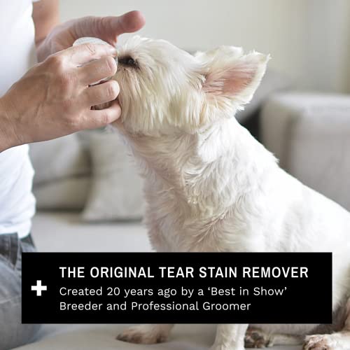 Eye Envy Tear Stain Wipes for Dogs | Textured to Gently Clean | Presoaked in 100% Natural Formula | Recommended by AKC Breeders, Vets, Groomers | Treats The Cause of Staining | 60 Count