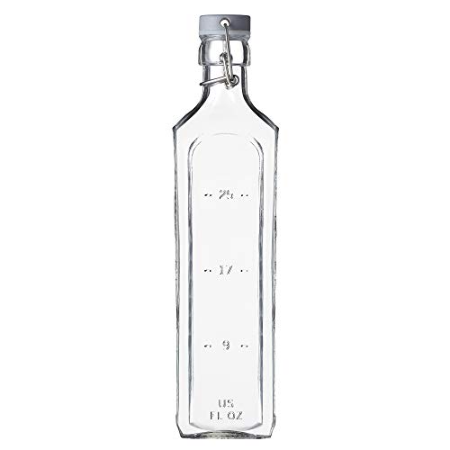 Kilner Clip Bottle, 33.8 fl oz (1 L), Clear