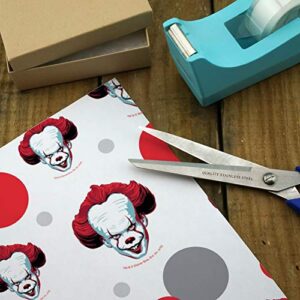 GRAPHICS & MORE IT Pennywise Come Home Gift Wrap Wrapping Paper Roll