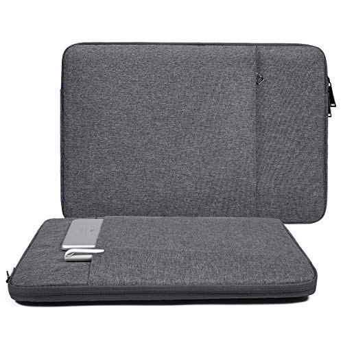 15.6 Inch Laptop Sleeve Case for Acer Nitro 5/ Aspire 5/Chromebook 15, Dell Inspiron 15 3000 5000 7000, Lenovo Ideapad 3/ Thinkpad/Flex 5, ASUS VivoBook/HP Pavilion/Envy 15.6 Bag, Space Grey