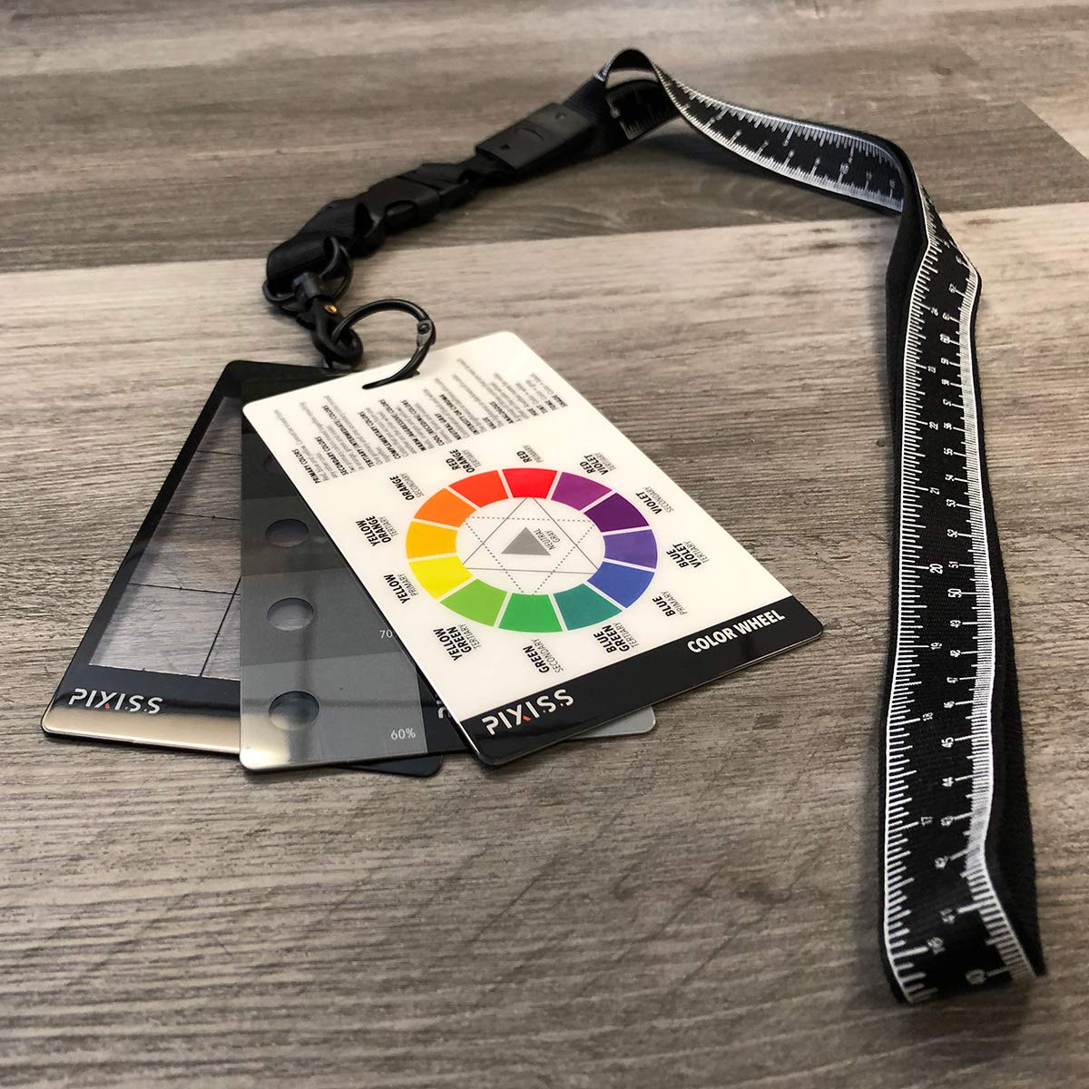 Gray Scale Value Finder, Color Wheel, Artists View Catcher Finder on Lanyard with Measuring Tape Tools for Artists.