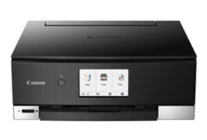 canon ts8320 all in one wireless color printer for home | copier | scanner | inkjet printer | with mobile printing, black, amazon dash replenishment ready