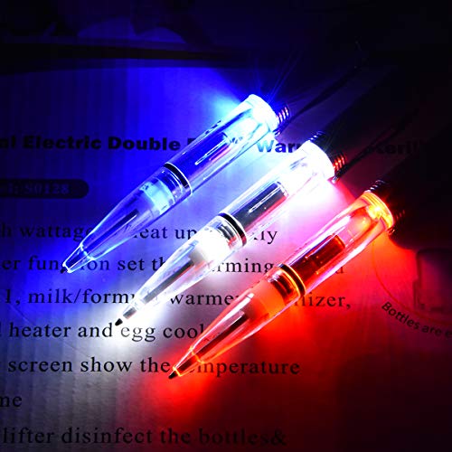 HANLIN Light Up Pen, 4 Pcs Pack LED pen with light,LED light pen Writing in The Dark-White