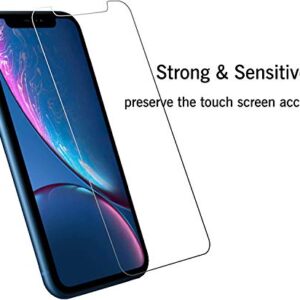 VectorTech Compatible with iPhone XR Screen Protector, iPhone 11 Screen Protector, Tempered Glass Film for Apple iPhone XR and iPhone 11, 3-Pack Clear