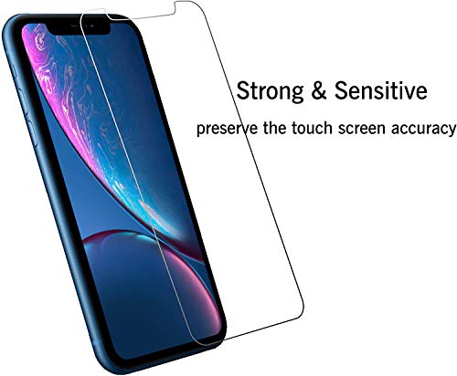 VectorTech Compatible with iPhone XR Screen Protector, iPhone 11 Screen Protector, Tempered Glass Film for Apple iPhone XR and iPhone 11, 3-Pack Clear