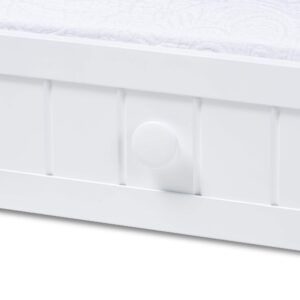 Baxton Studio Trundle, Single, White