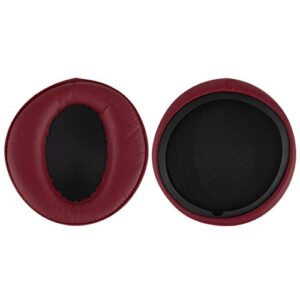 Geekria QuickFit Replacement Ear Pads for Sony MDR-XB950BT MDR-XB950B1 MDR-XB950/H Headphones Ear Cushions, Headset Earpads, Ear Cups Cover Repair Parts (Dark Red)