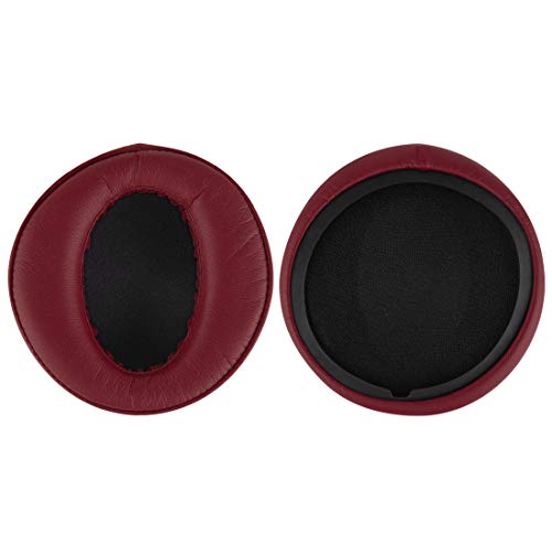 Geekria QuickFit Replacement Ear Pads for Sony MDR-XB950BT MDR-XB950B1 MDR-XB950/H Headphones Ear Cushions, Headset Earpads, Ear Cups Cover Repair Parts (Dark Red)