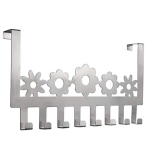 sporgard over the door hook hanger, heavy-duty organizer for coat, towel, bag, robe, cap– stainless steel 8 hooks rack,nice gift for christmas and new year