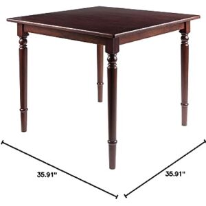 Winsome 94736 Mornay Dining Table, Walnut, 35" square