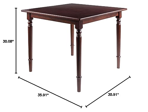 Winsome 94736 Mornay Dining Table, Walnut, 35" square