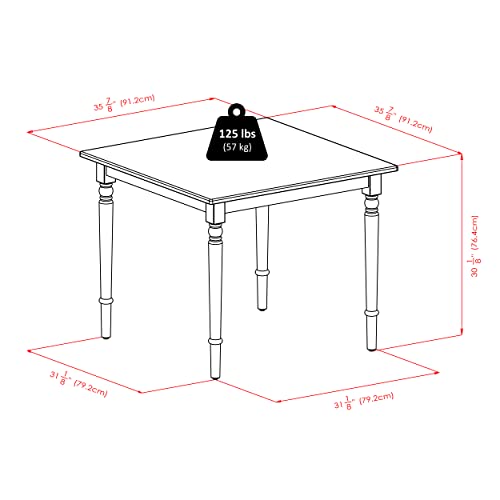 Winsome 94736 Mornay Dining Table, Walnut, 35" square