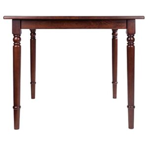 Winsome 94736 Mornay Dining Table, Walnut, 35" square