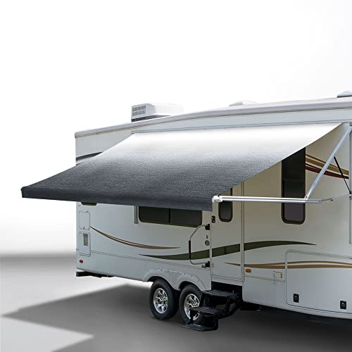 RecPro RV Awning Fabric Replacement 20 Foot Camper Awning | Gray | Width Size Options | 8' (96") Length RV Awning | Heat-Sealed | 3 Year Warranty (20 Feet, Actual 19' 1")