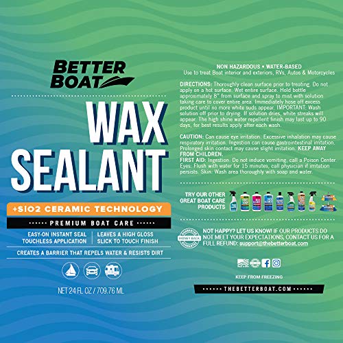 Spray Wax Sealant Hybrid Ceramic Coating Spray SiO2 Technology Ceramic Wax Water Spot Reducer Boat Jet Ski Auto Car Wax & Marine Coating Exterior Care Products Ceramic Spray Wax Detailing Accessories