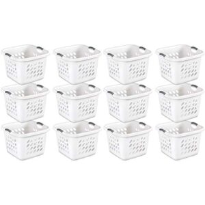 sterilite 12178006 ultra square laundry basket with titanium inserts (12 pack)