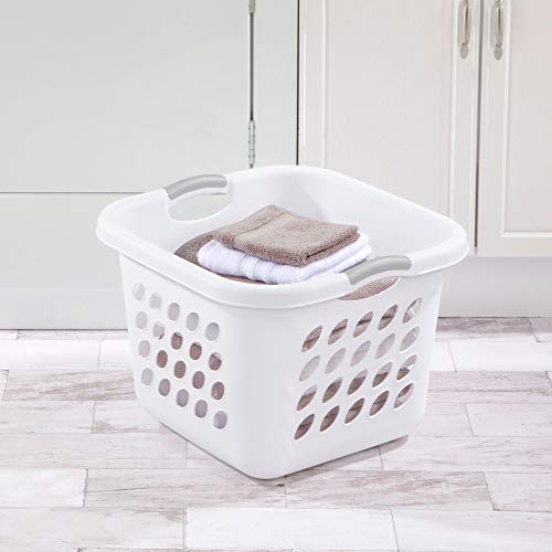 Sterilite 12178006 Ultra Square Laundry Basket with Titanium Inserts (12 Pack)