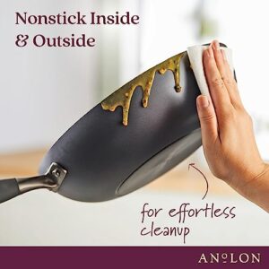 Anolon Advanced Home Hard-Anodized Nonstick Skillets (2 Piece Set- 10.25-Inch & 12.75-Inch, Moonstone)