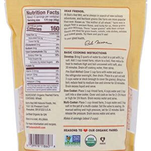 BOBS RED MILL Organic Whole Grain Farro, 24 OZ