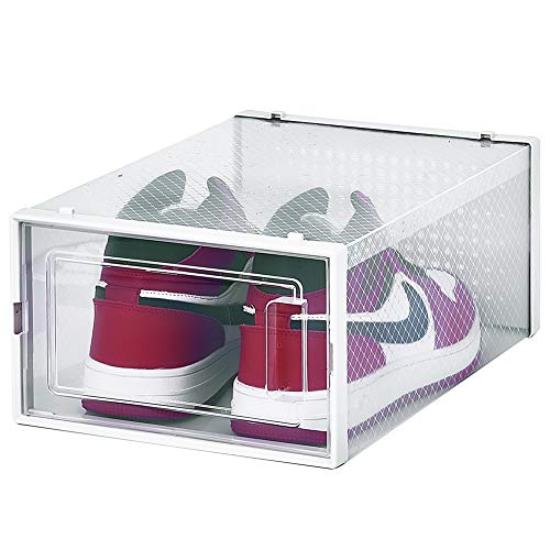 OnDisplay Clik Stackable Interlocking Shoe Box System (Standard Clear/White, Single Box)