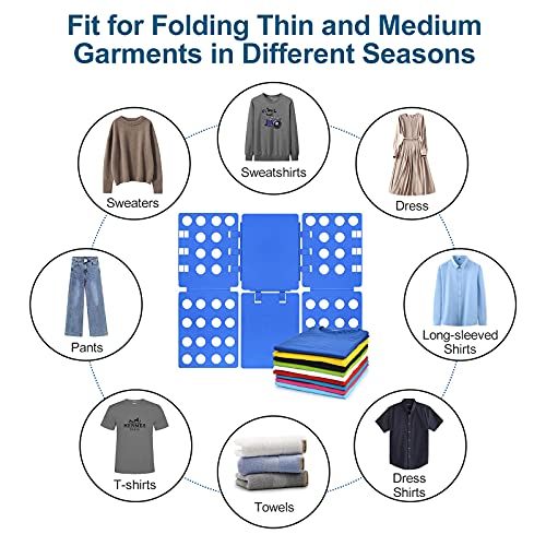 PetOde Shirt Folder Clothes Folding Board Shirt Folding Board t Shirts Clothes Durable Plastic Laundry folders