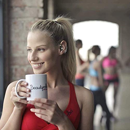 COMEXION Bluetooth Headset V5.0 Bluetooth Earpiece with Mic and Mute Key Wireless Noise Reduction Business Earphone for Driving/Meeting/Listening