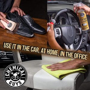 Chemical Guys SPI_109_16S Leather Cleaner and Conditioner Complete Leather Care Kit (16 fl oz) + TVD_109_16 Silk Shine Protectant Dressing For Tires, Trim, Vinyl, Plastic & More (16 fl oz) 3 Items