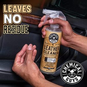 Chemical Guys SPI_109_16S Leather Cleaner and Conditioner Complete Leather Care Kit (16 fl oz) + TVD_109_16 Silk Shine Protectant Dressing For Tires, Trim, Vinyl, Plastic & More (16 fl oz) 3 Items