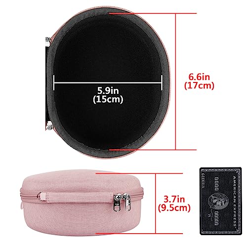 Geekria NOVA Headphones Case Compatible with Beats Studio Pro, Studio 3 Wireless, Studio 2, Executive Headphones, Replacement Hard Shell Travel Carrying Bag with Cable Storage (Pink)