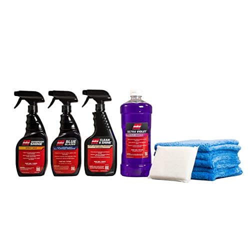 Malco All-in-One Auto Detailing Kit – Best Interior & Exterior Car Cleaning & Conditioning Kit/Includes 6 Professional Grade Car Detailing Products (800415)