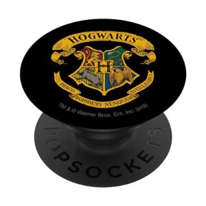 harry potter ilustrated hogwart's crest popsockets standard popgrip