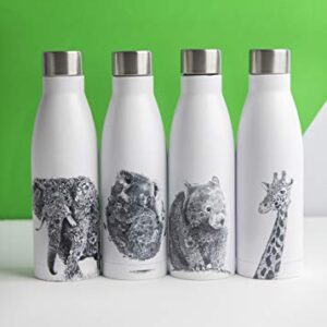 Maxwell & Williams Marini Ferlazzo Insulated Water Bottle with Koala and Friends Design, Double Wall Stainless Steel, White, 500 ml