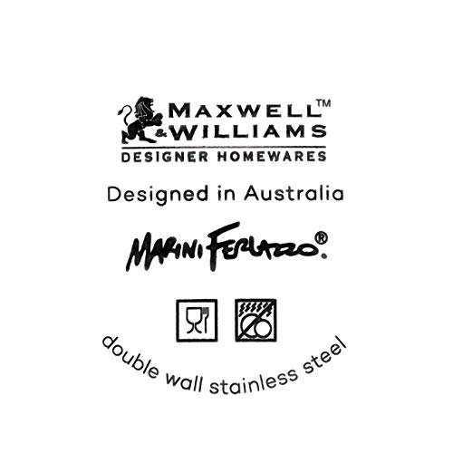 Maxwell & Williams Marini Ferlazzo Insulated Water Bottle with Koala and Friends Design, Double Wall Stainless Steel, White, 500 ml