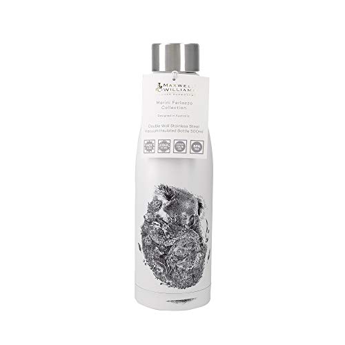 Maxwell & Williams Marini Ferlazzo Insulated Water Bottle with Koala and Friends Design, Double Wall Stainless Steel, White, 500 ml